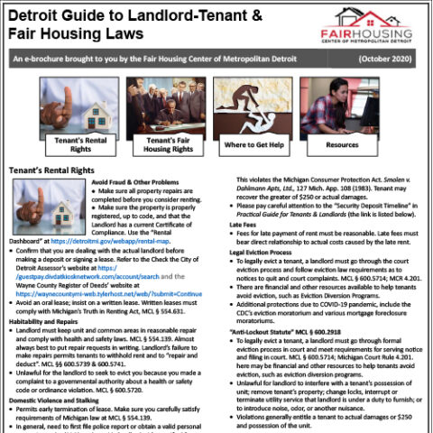 Homeowners, Landlords & Tenants | Lead Out Detroit